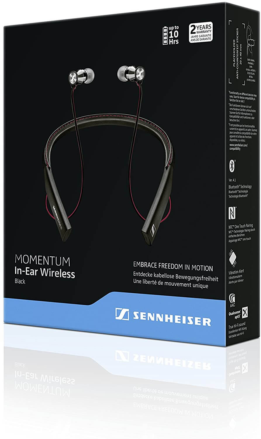 森海塞尔 Sennheiser M2 IEBT Momentum 入耳式蓝牙耳机 10小时续航，到手79.99欧，原价199欧！特价 ...