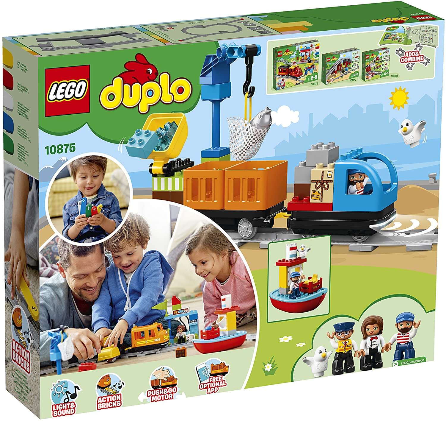 LEGO DUPLO 10875 乐高得宝系列智能货运火车 App控制，到手76.5欧，原价119.99欧！ 2020-06-14 德亚打折 ...